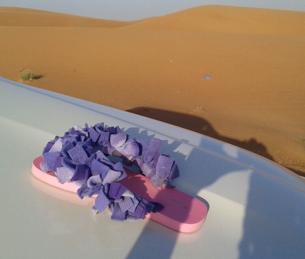 Royal Purple Fun Fuzzy Flip Flops - Etsy