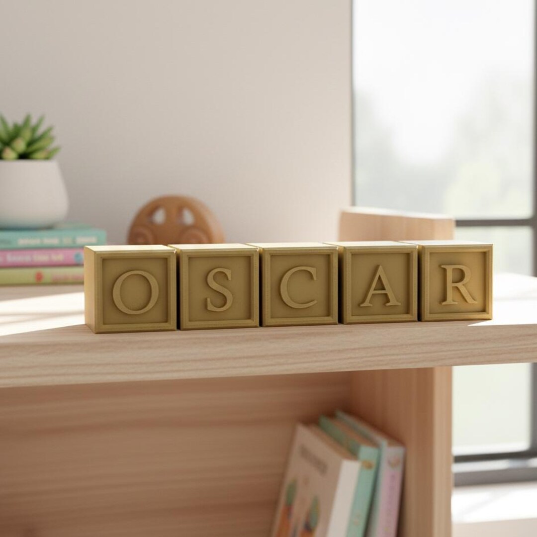 Custom Letter Blocks – Name Cubes for Nursery or Kids Room Decor - Etsy