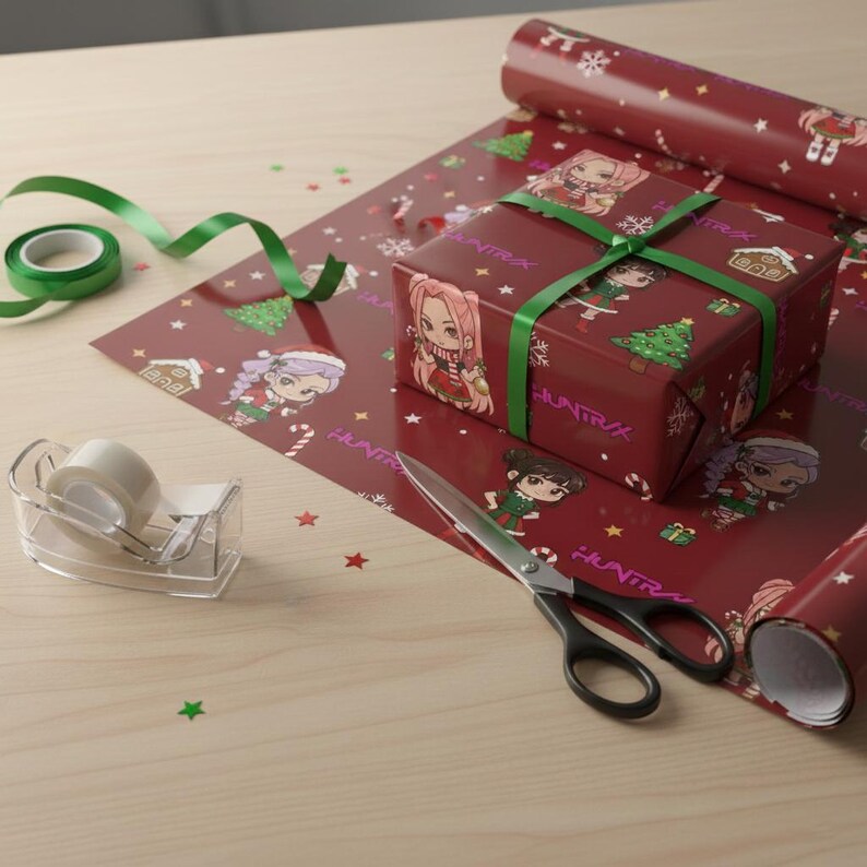 K-pop Demon Hunters Wrapping Papers | Huntrix Pattern, Anime Horror ...