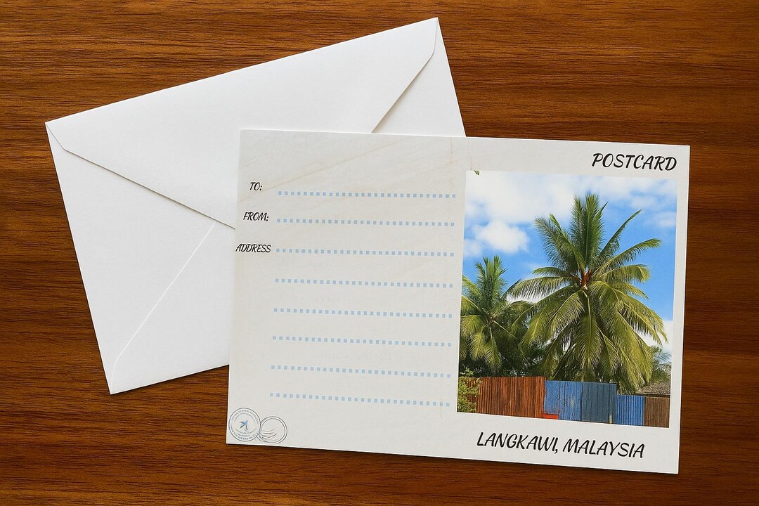 Malaysia Postcard, Langkawi Island, Cenang Beach, Palm Trees - Etsy