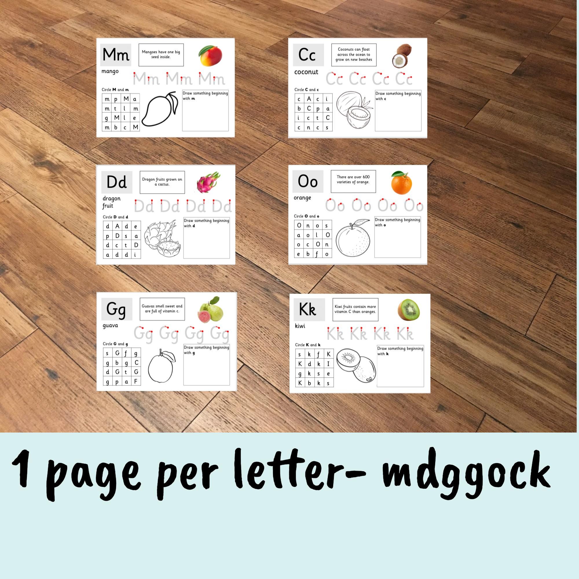 Phonics Worksheets (mdgcock) | Phase 2 Phonics (set 2) | EYFS Phonics ...