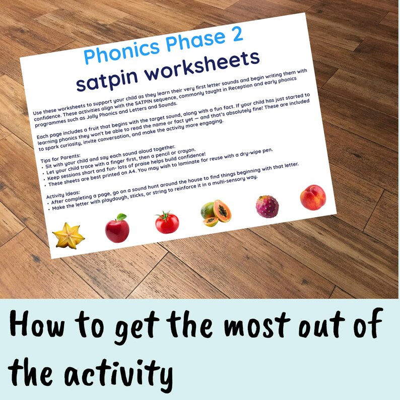 SATPIN Phonics Worksheets | EYFS Phonics | Early Reading Worksheets ...