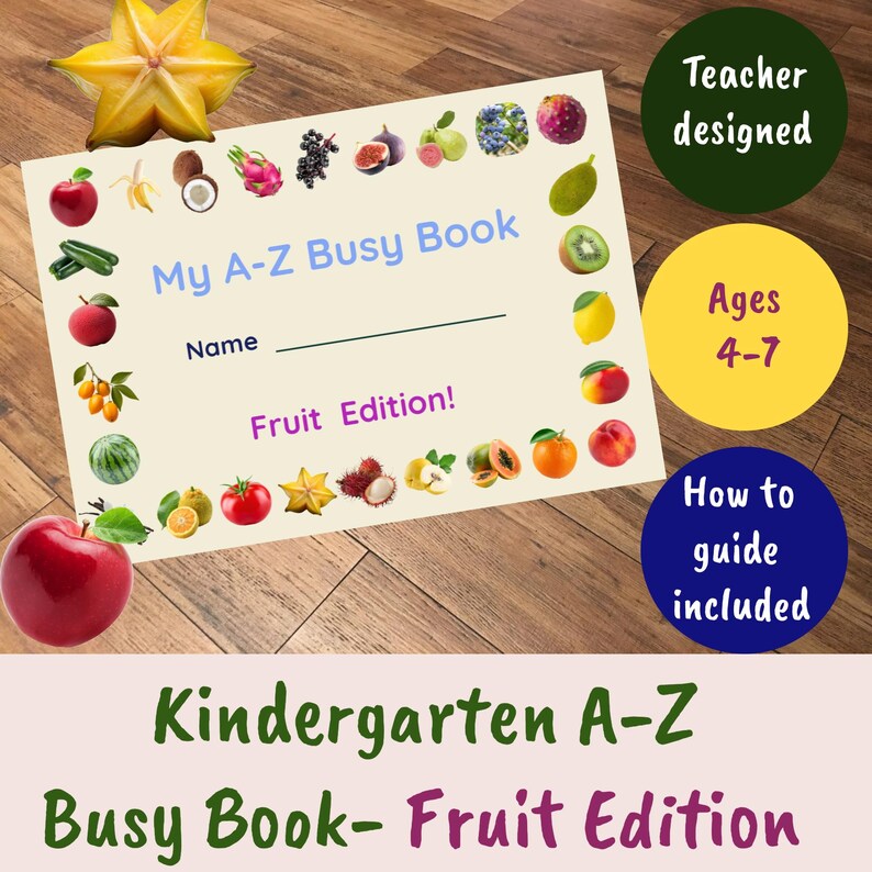 Alphabet Busy Book Kindergarten | Letter Sounds & Writing Practice ...