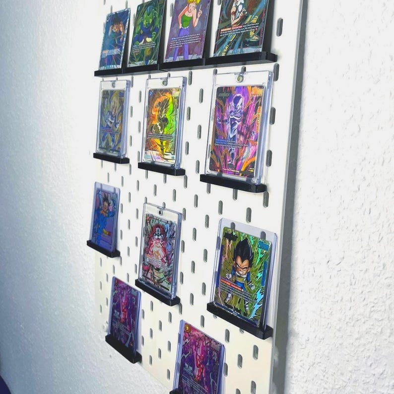 TCG Card Holder/display for IKEA SKADIS, Compatible With Magnetic Card ...