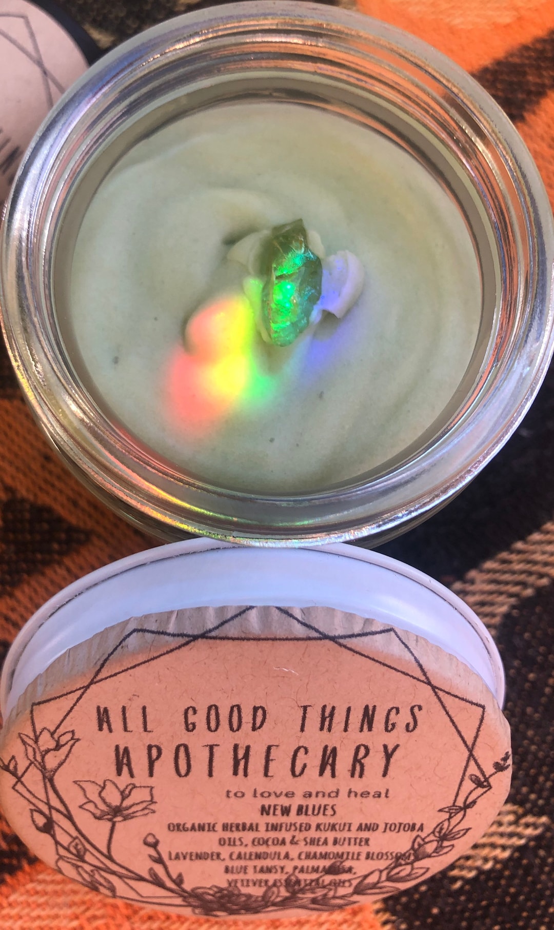 New Blue // Herbal Infused Face Cream - Etsy