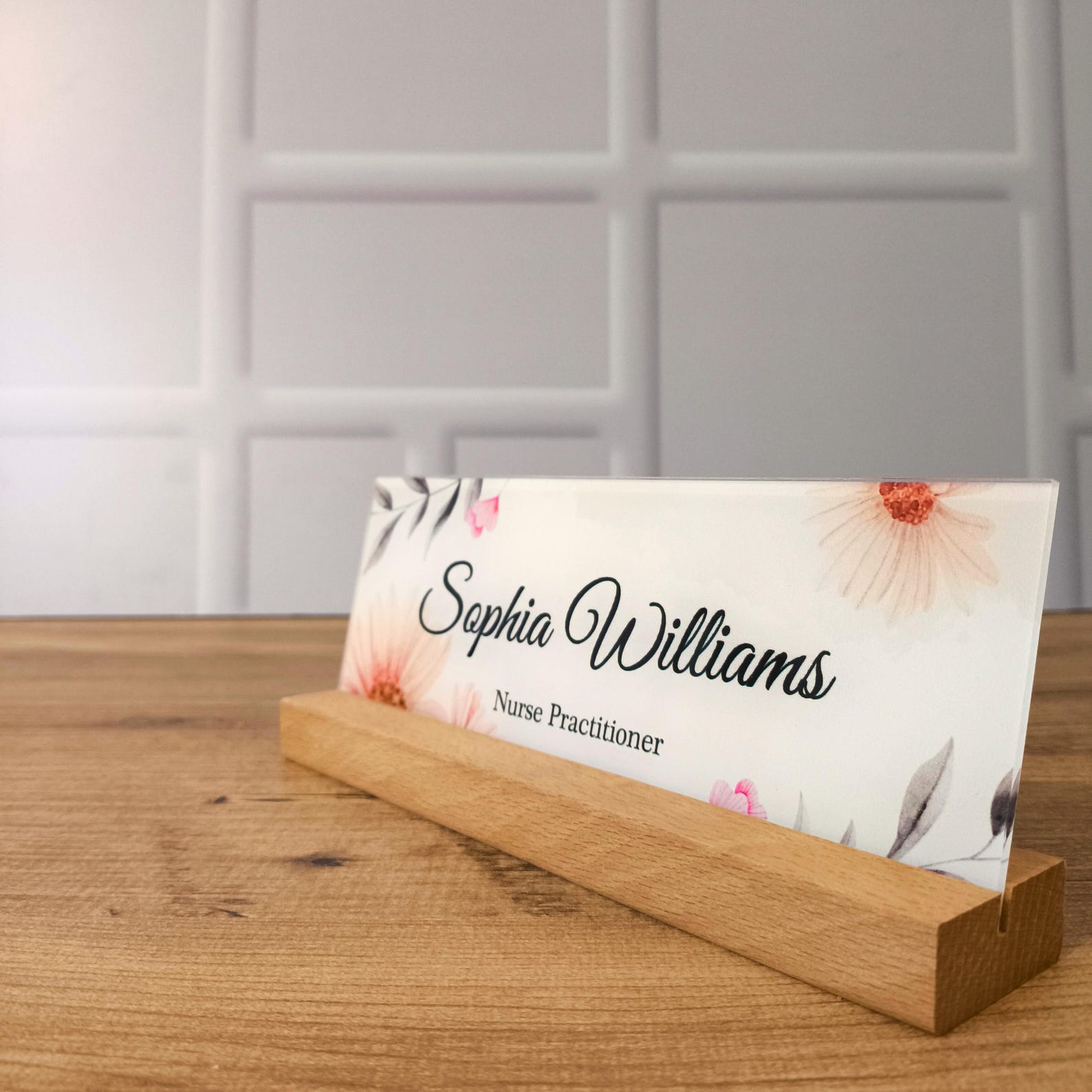 Custom Desk Name Sign, Personalized Acrylic Name Plate, Custom Office ...