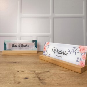 Custom Desk Name Sign, Personalized Acrylic Name Plate, Custom Office ...