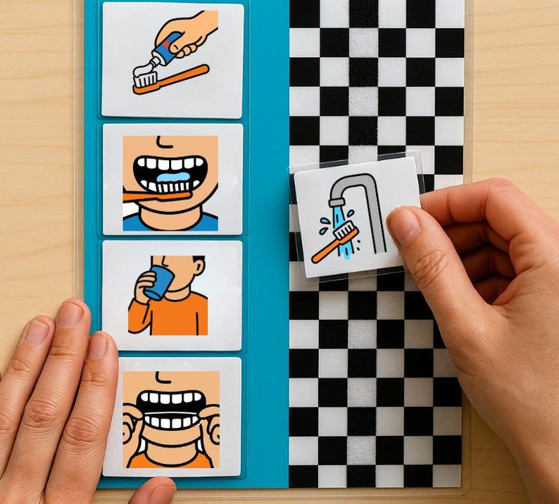 Short Routine Visual Schedule Board | Autism Visual Support | Daily ...