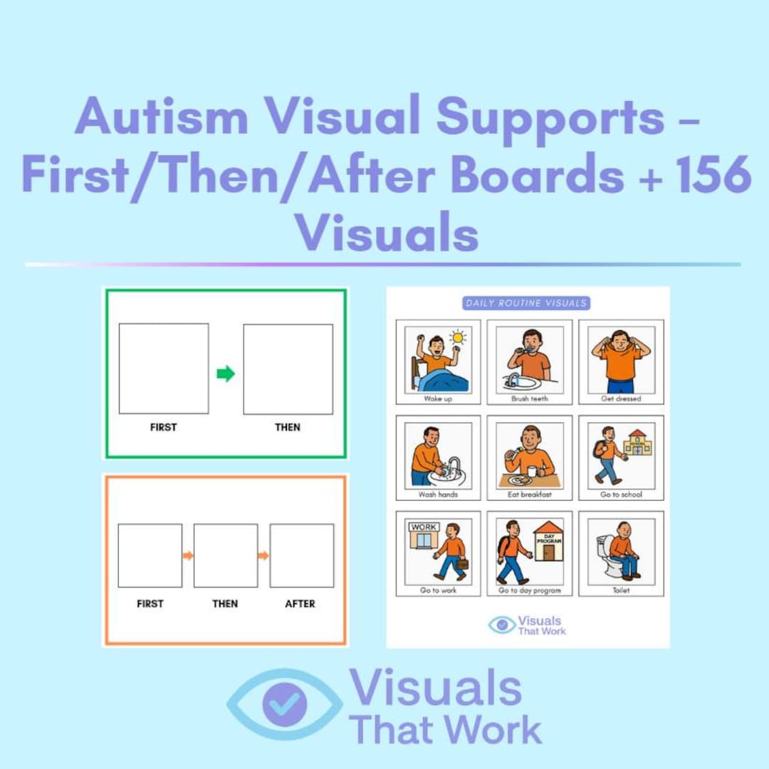 Autism Visual Supports – First/then/after Boards (digital Download) - Etsy