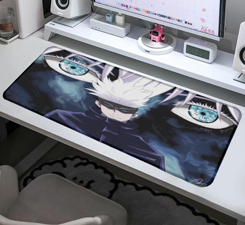 Gojo Playmat Jujutsu Kaisen Desk Mat Anime Gaming Pad | Jujutsu Kaisen ...