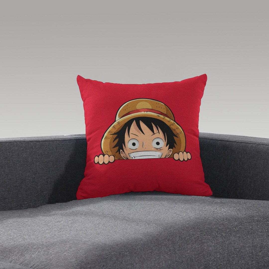 One Piece Throw Pillow Luffy Couch Pillow | Anime Printed Pillow ...