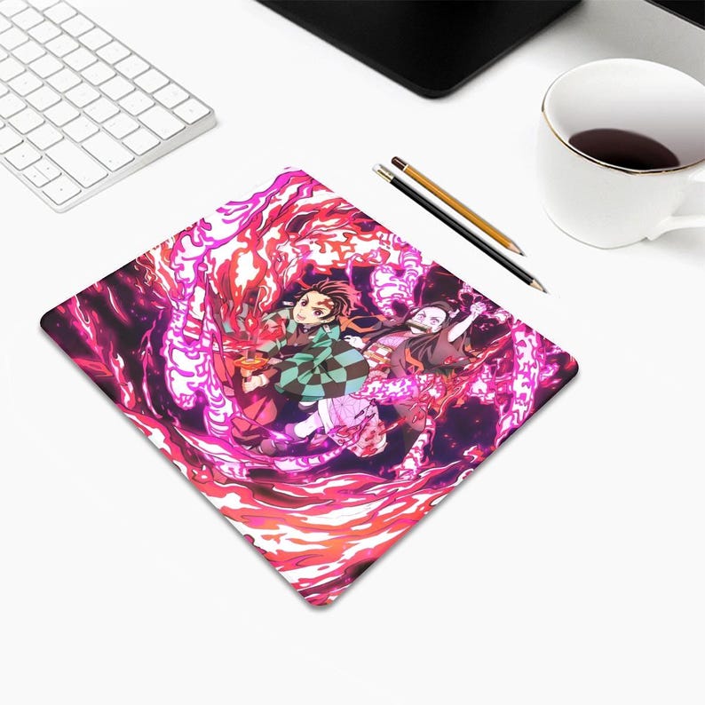 Demon Slayer Mouse Pad Tanjiro Nezuko Desk Mat for Anime Lovers | Small ...