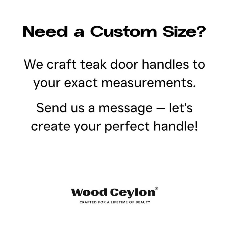 Handmade Teak Wood Door Handle: Modern Rustic Interior/exterior Pull - Etsy
