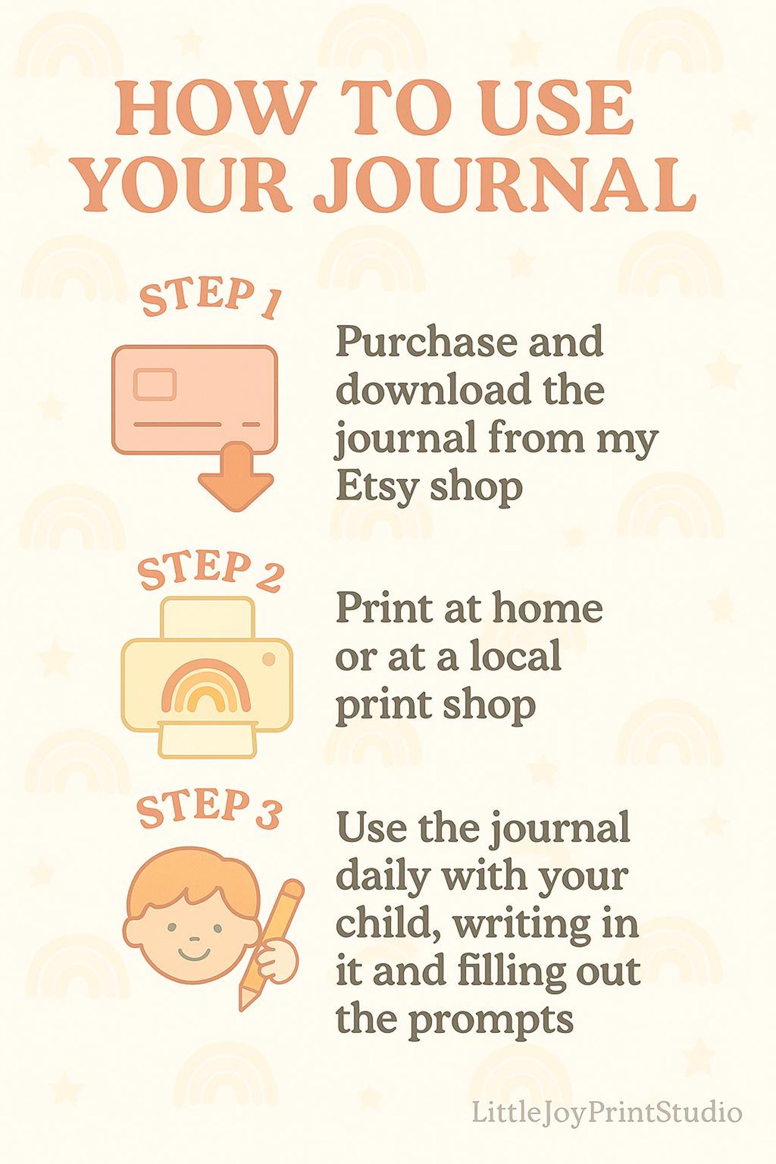Printable Parent Child Journal. Daily Communication Journal for Kids ...