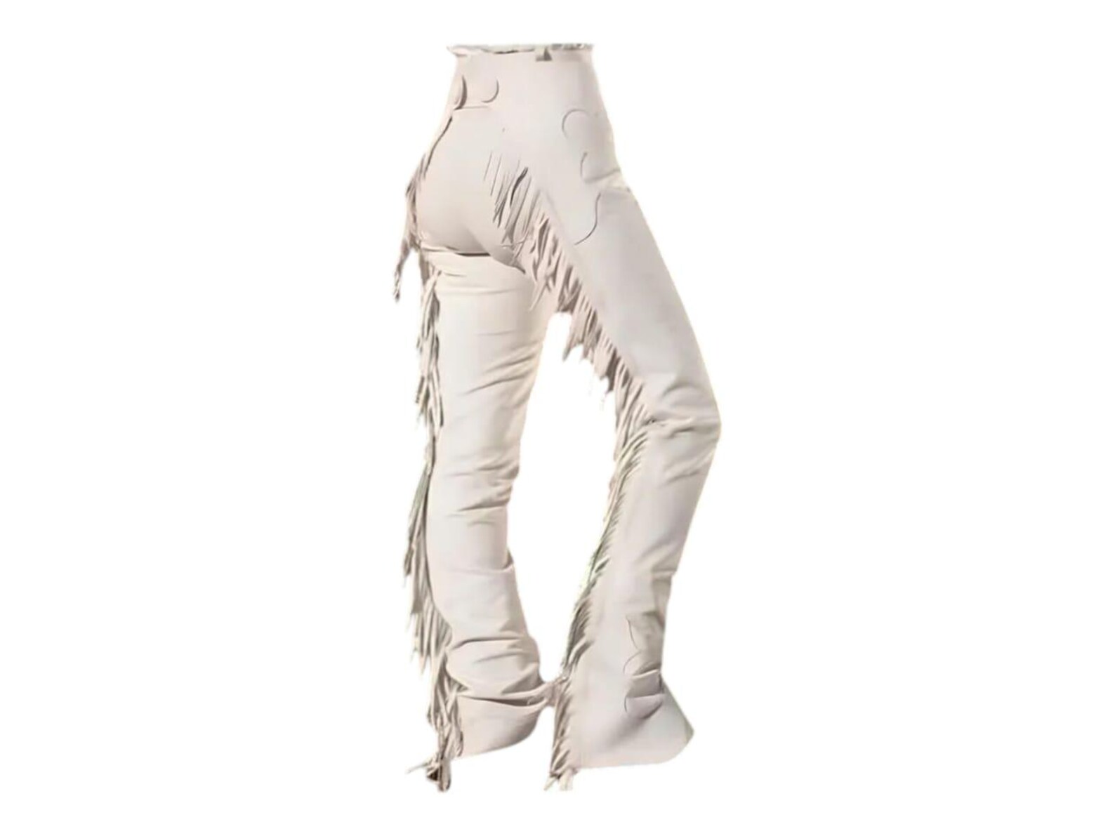 Cowgirl Show Chaps in White Leather – Rodeo Western Riding Gear With ...