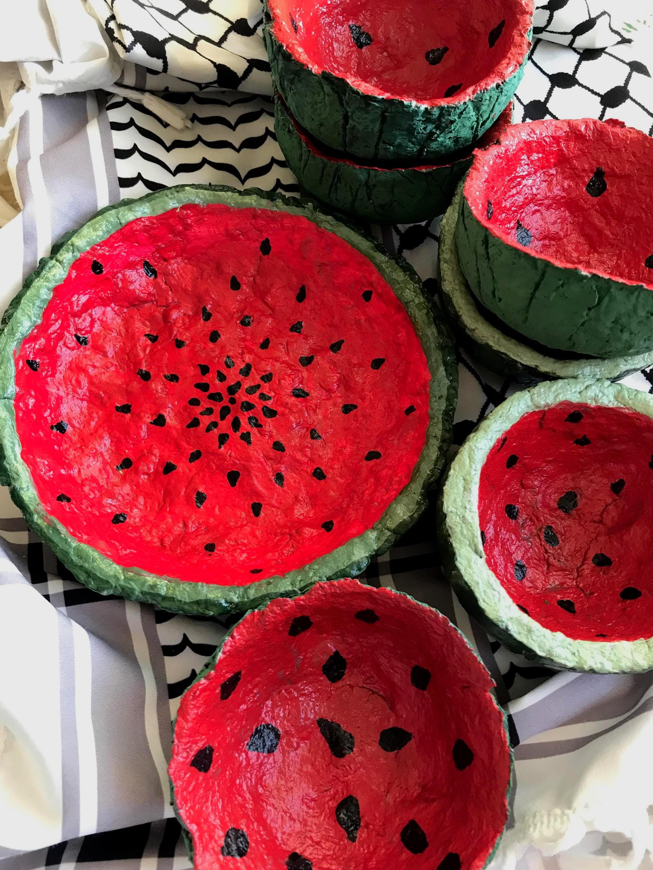 Paper Mache Watermelon Bowl - Etsy