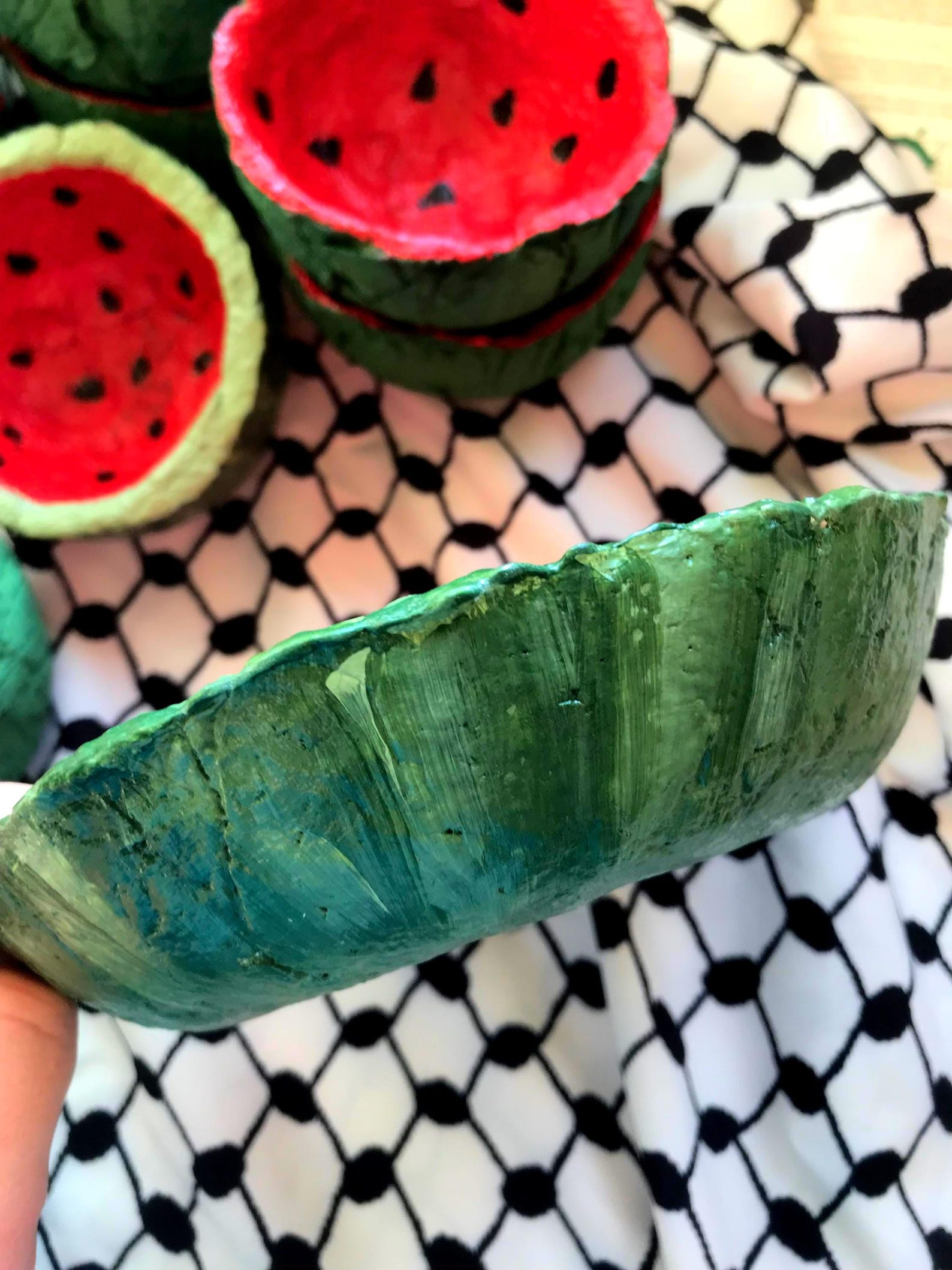Paper Mache Watermelon Bowl - Etsy