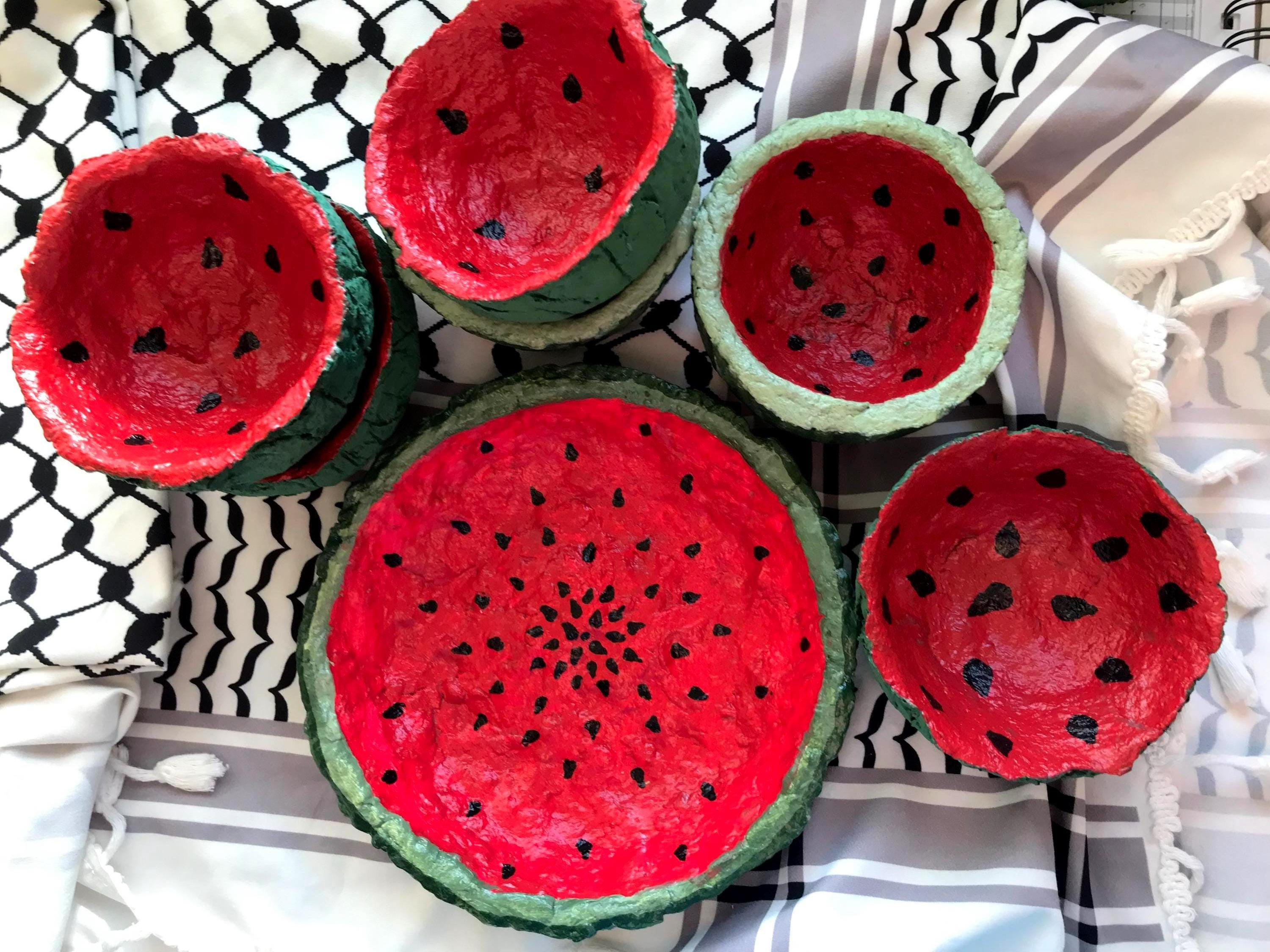 Paper Mache Watermelon Bowl - Etsy
