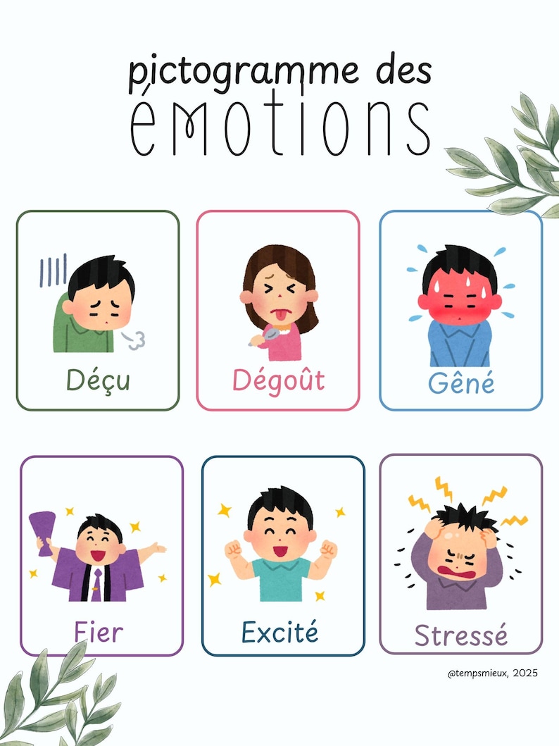 Pictogramme des émotions - Etsy France