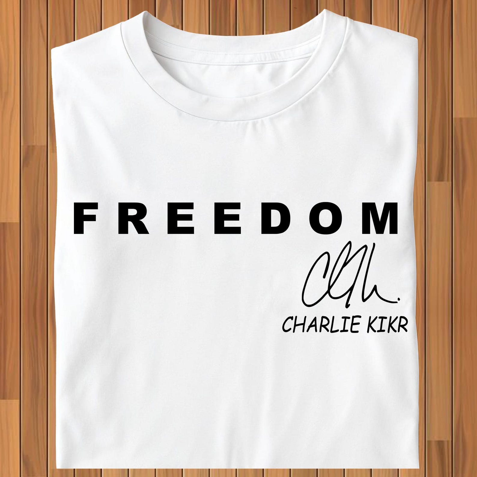 Charlie Kirk Freedom Shirt Design: Patriotic SVG, PNG, PDF (digital ...
