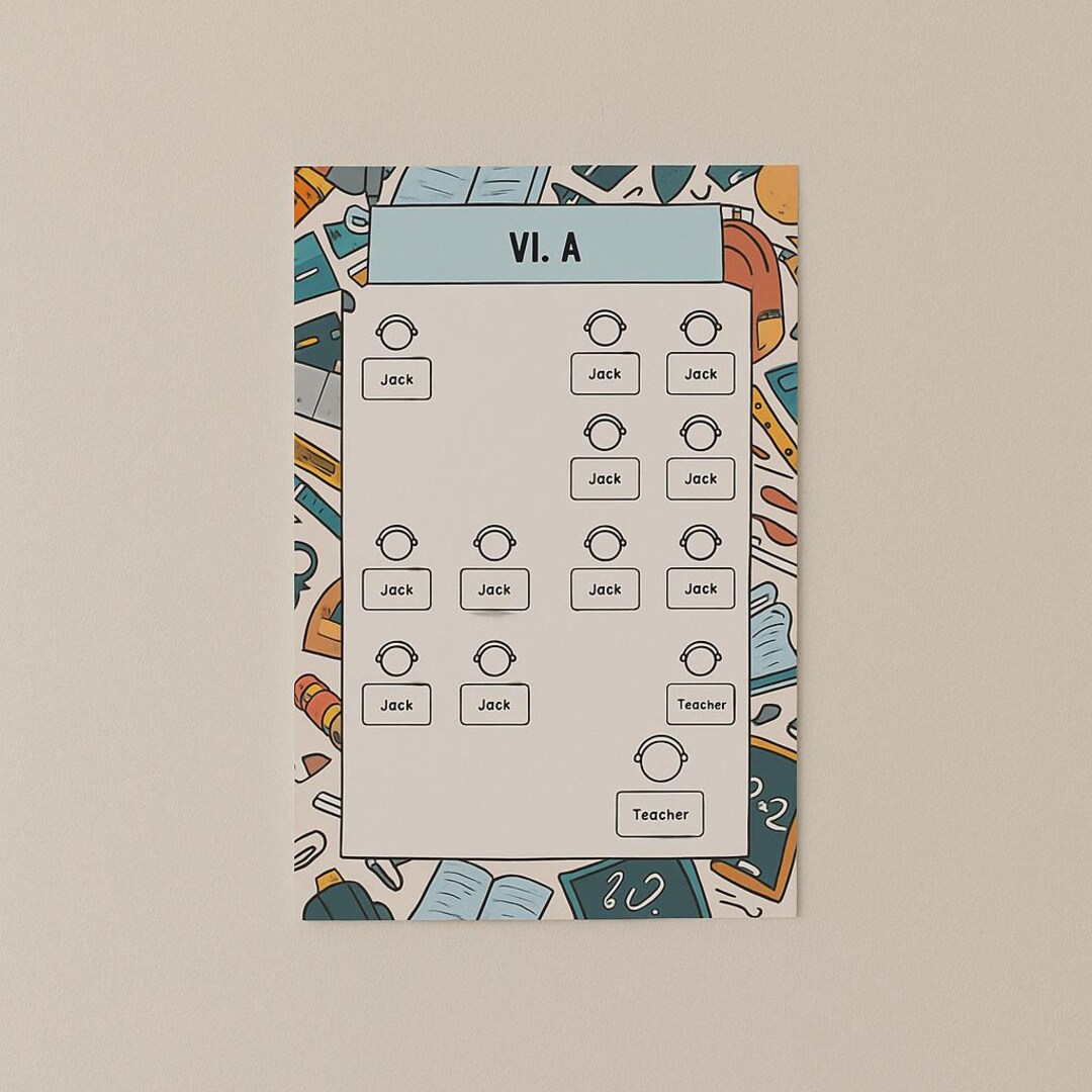 Classroom Seating Chart (editable) - Etsy