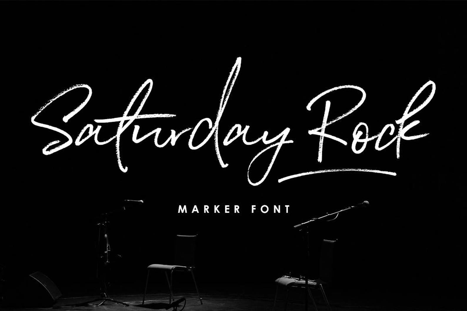 Saturday Rock Font: Hand-drawn Marker Script (digital Download) - Etsy
