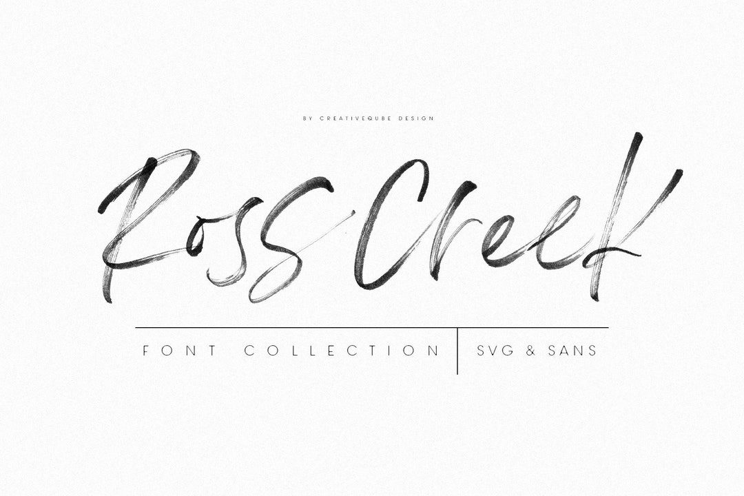 Ross Creek SVG Script & Sans Font Duo (digital Download) - Etsy UK