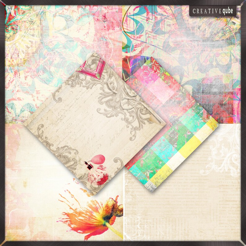 Digital Paper Digital Scrapbook Paper Pack Instant Download - Etsy