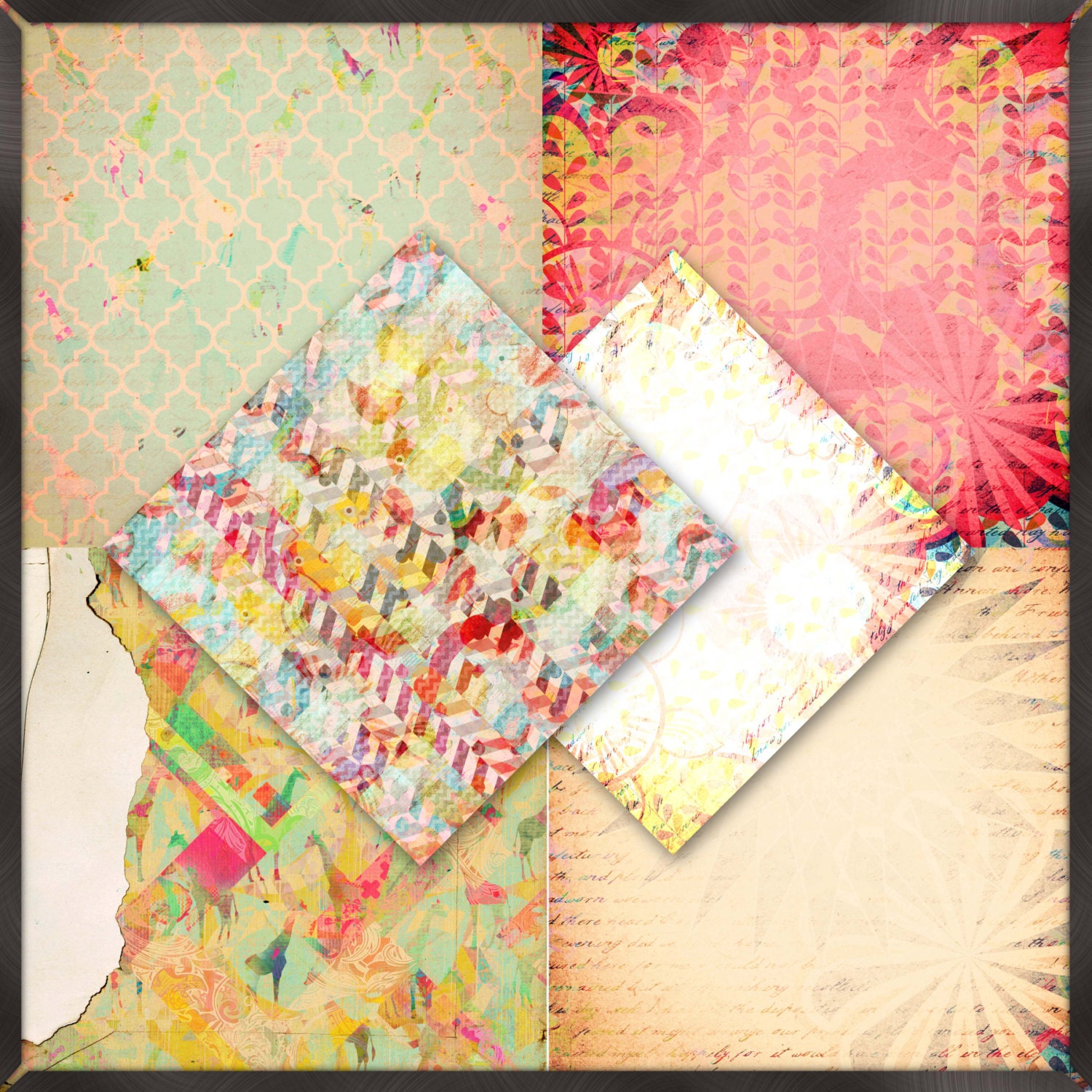 Digital Paper Digital Scrapbook Paper Pack Instant Download - Etsy