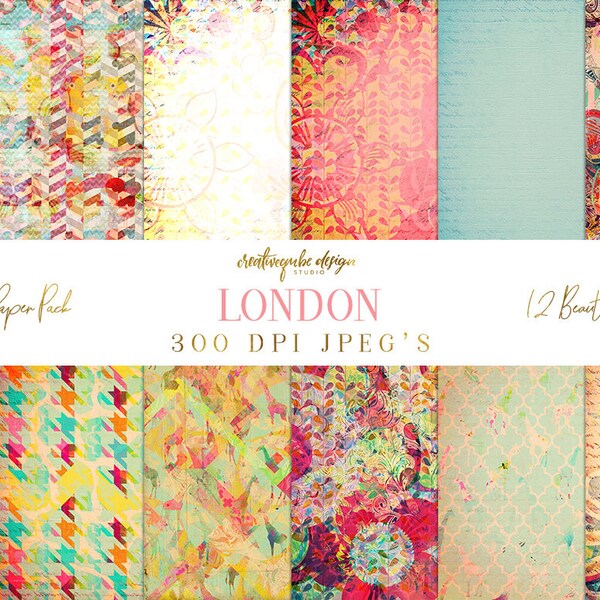 Digital Scrapbook Paper - Etsy