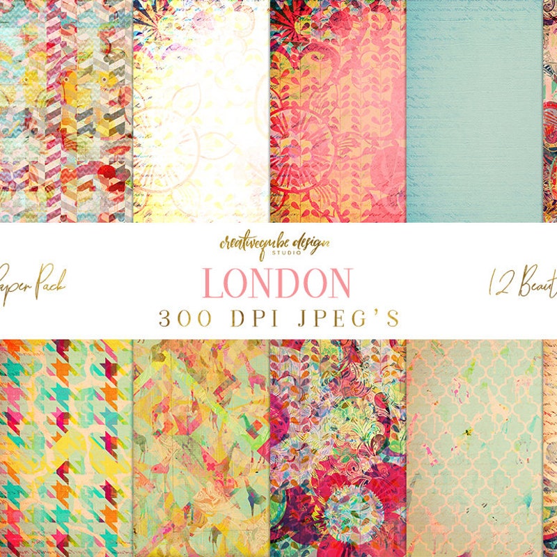 Digital Scrapbook Paper - Etsy