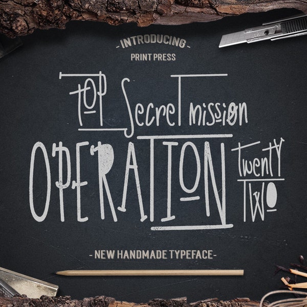 Handwriting Lines Font - Etsy