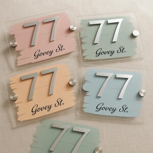 Personalized Simple House Door Sign｜custom 3D Digital Door Sign ...
