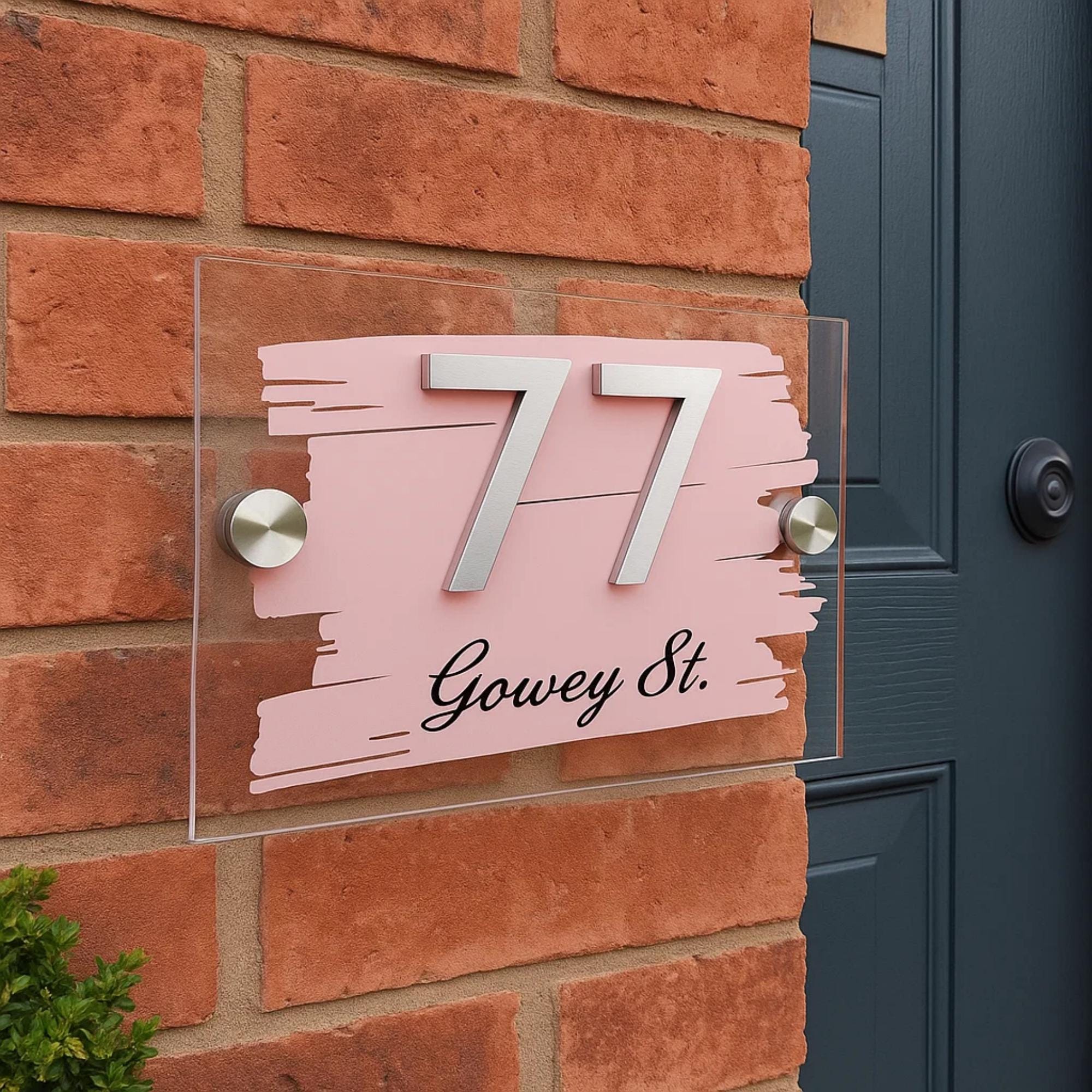 Personalized Simple House Door Sign｜custom 3D Digital Door Sign ...
