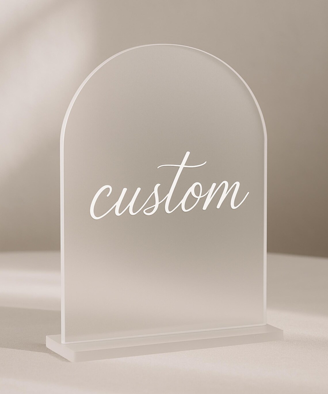 Party Favors Arch Table Signs, Personalized Custom Table Numbers ...