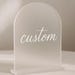 Party Favors Arch Table Signs, Personalized Custom Table Numbers ...