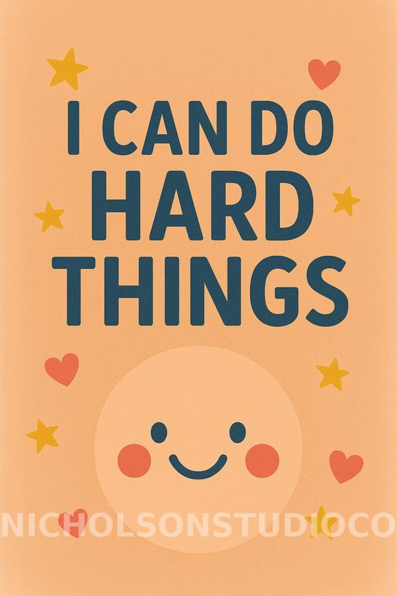 Growth Mindset Poster Bundle for Kids – Positive Affirmation Wall Art ...