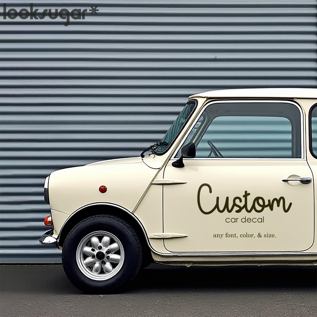 Custom Car Decal Personalized Logo Vinyl Window Decal for Glass Rear ...