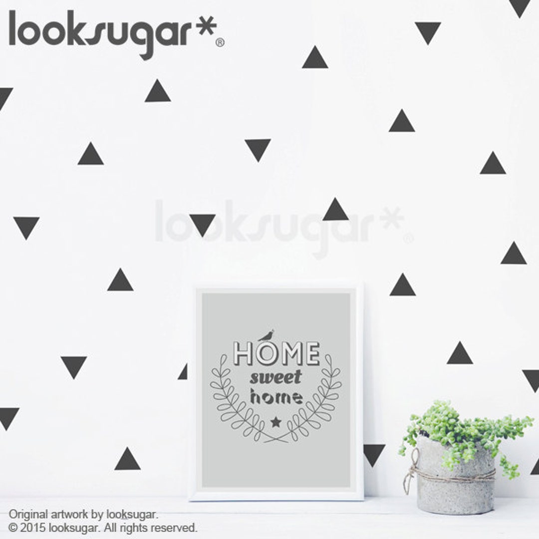 Triangle Wall Pattern Decal - Removable Wall Decal - Triangle Stickers ...