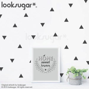 Triangle Wall Pattern Decal - Removable Wall Decal - Triangle Stickers ...
