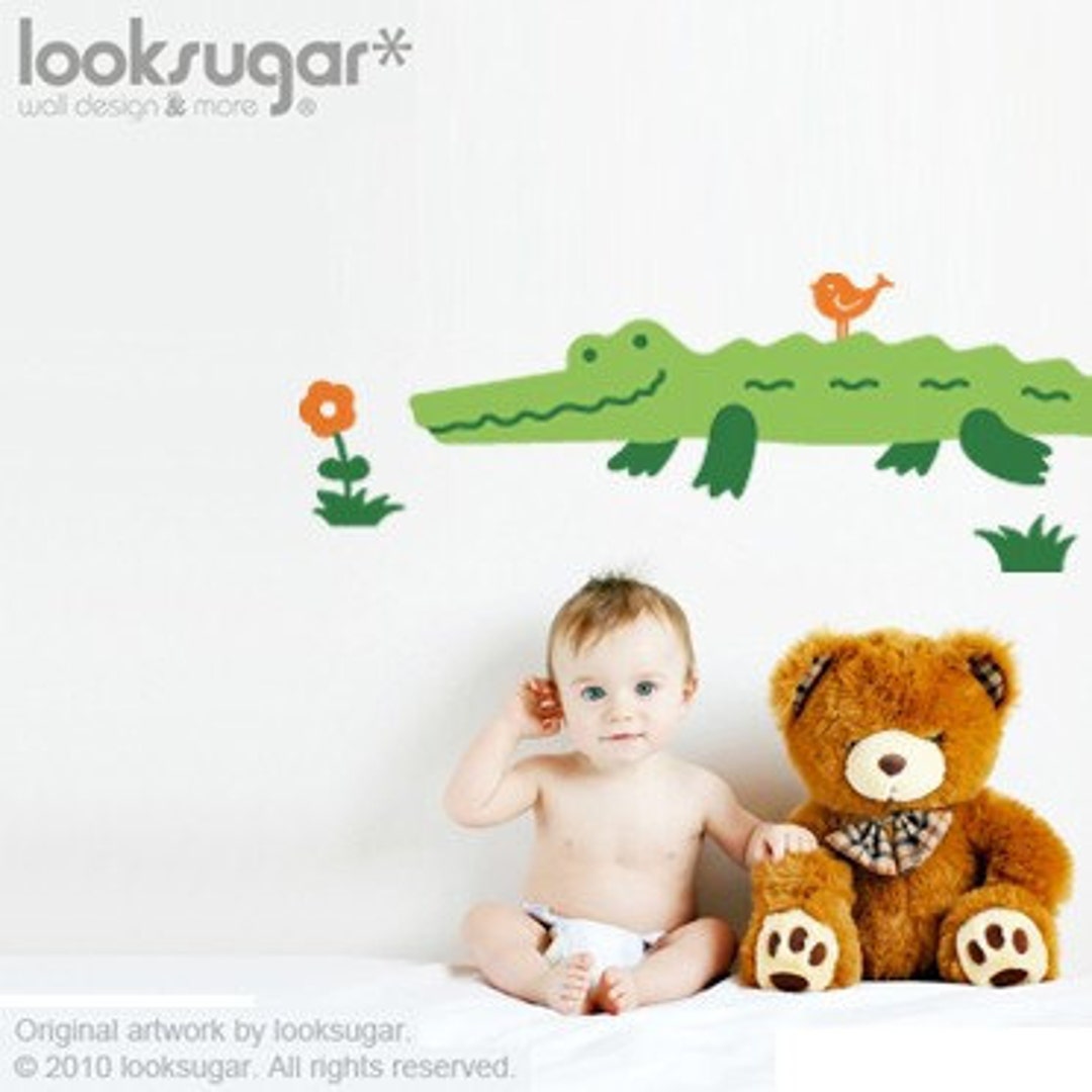 Baby Nursery Wall Decals Alligator Wall Stickers 0009 - Etsy