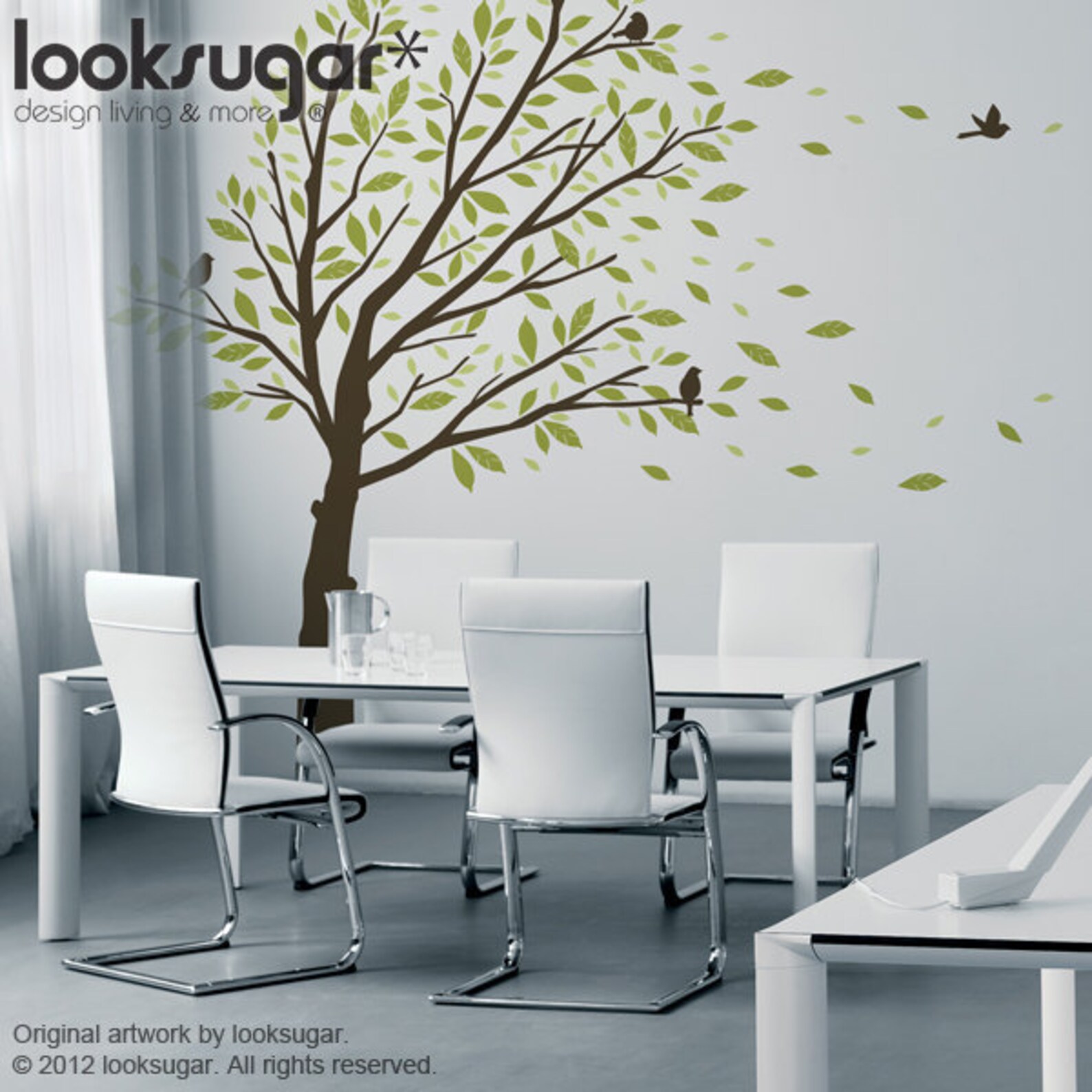 Oversized Tree Decal Large Tree Wall Mural Commercial | Etsy