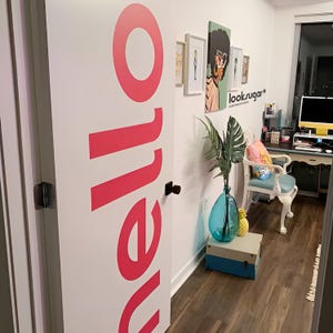 Hello Wall Decal - Removable Wall Sticker - Quote Wall Decal - Hello ...