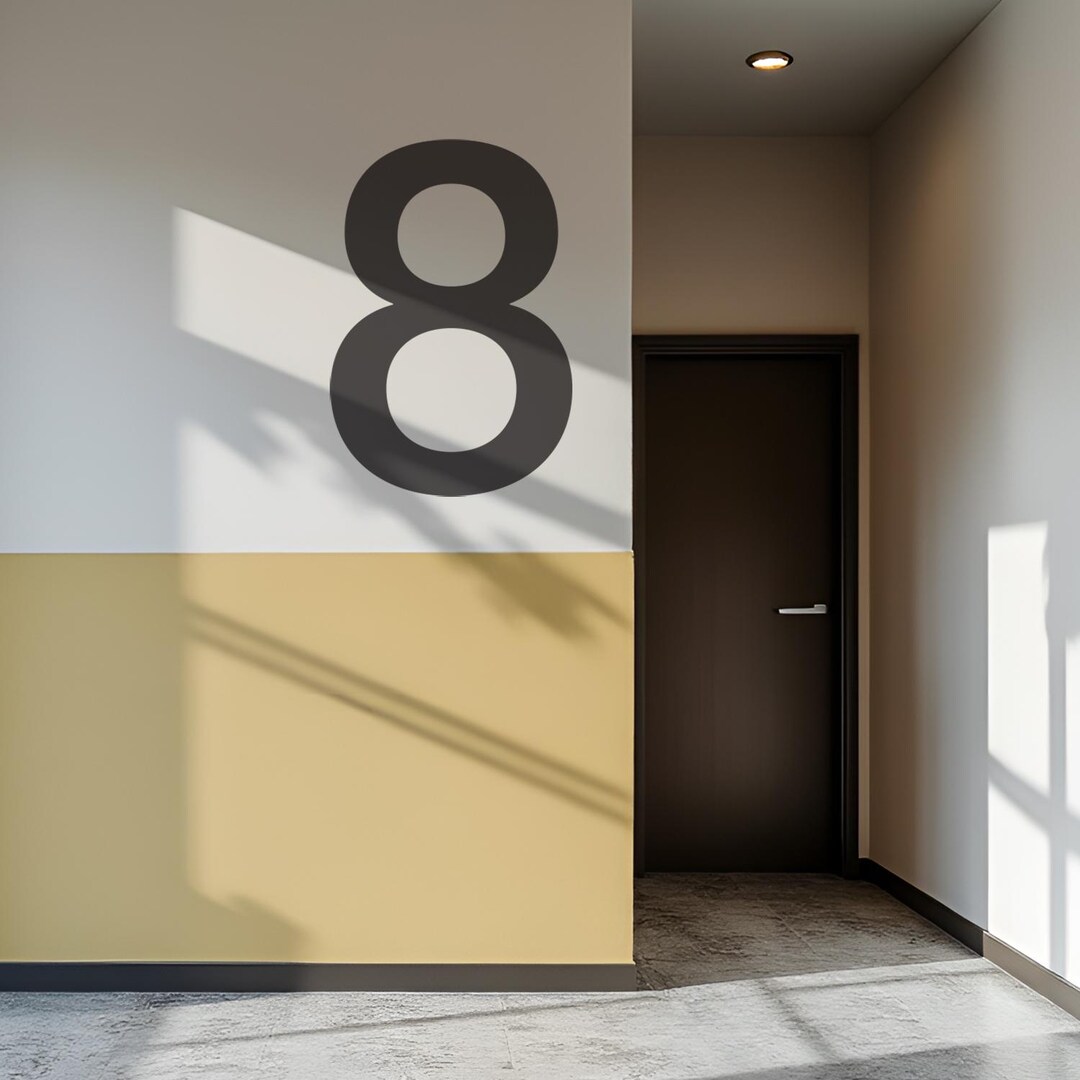 Custom Number Stickers Apartment Building Sign Decal Floor Level Number ...