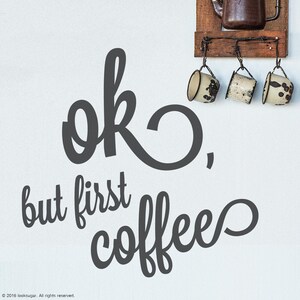 Coffee Shop Wall Decal - Café Kitchen Sticker - Perfect for Breakroom ...