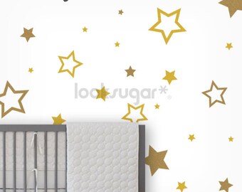 Large Star Decals . Star Wall Decals . Nursery Star Decals . - Etsy
