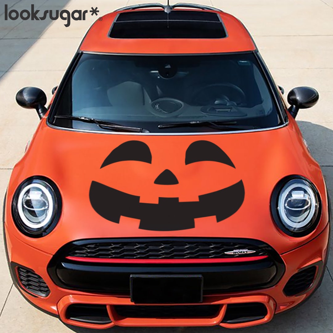 Jack-o-lantern Halloween Car Stickers - Seasonal Shop Window Display ...