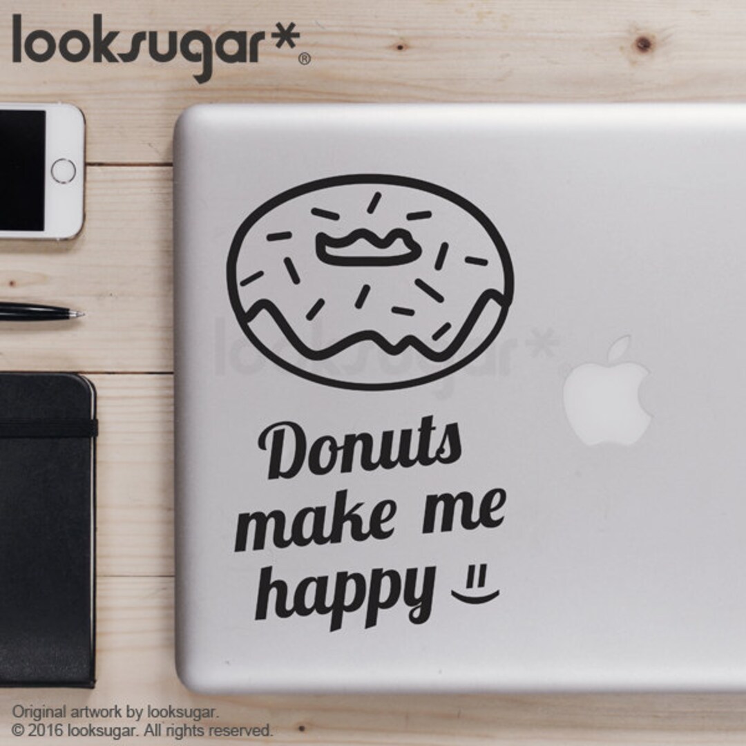 Laptop Decal Donut Lovers Decal Donut Decal LSLD-A0001TF - Etsy