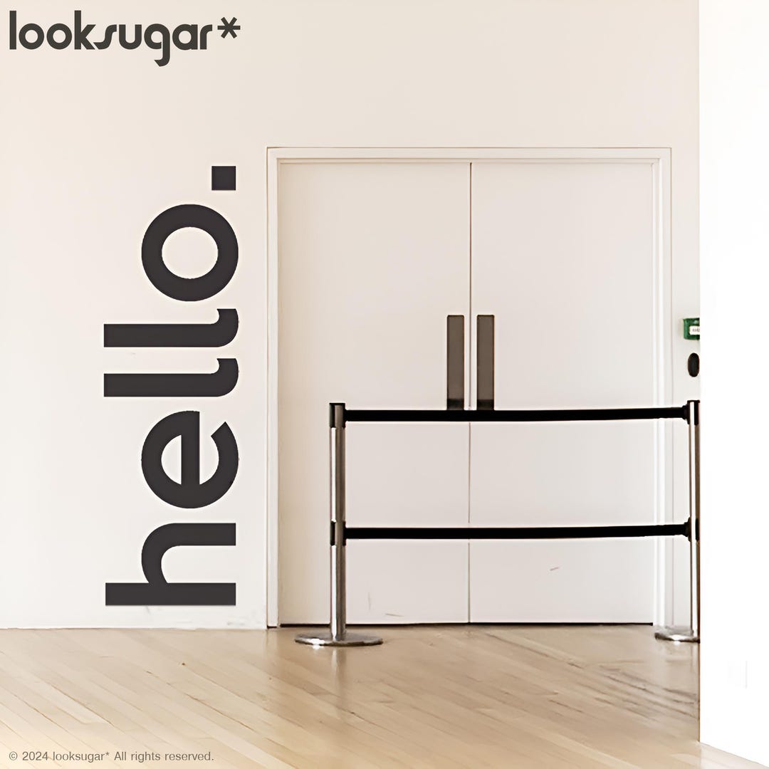 Hello Wall Decal - Removable Wall Sticker - Quote Wall Decal - Hello ...