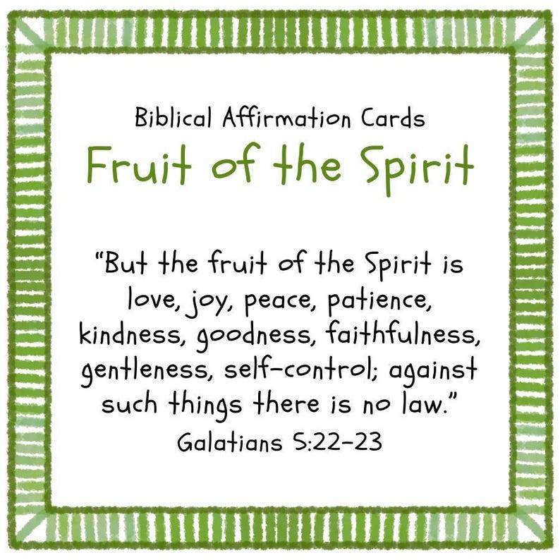Biblical Affirmation Cards - Etsy